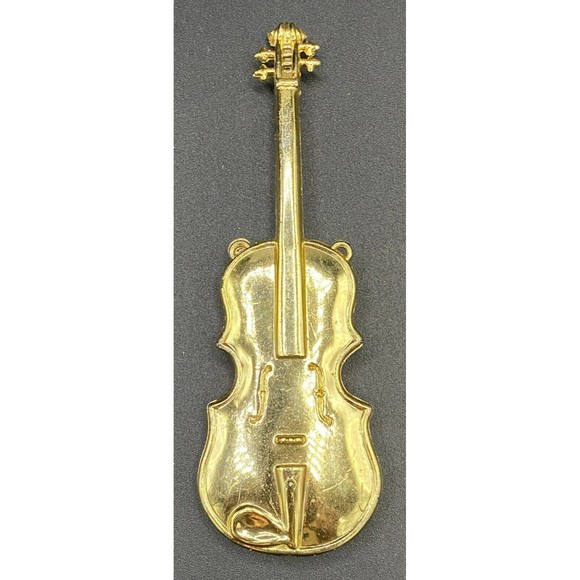 Unbranded | Holiday | Vintage Gold Tone Plastic Violin Viola Musical ...